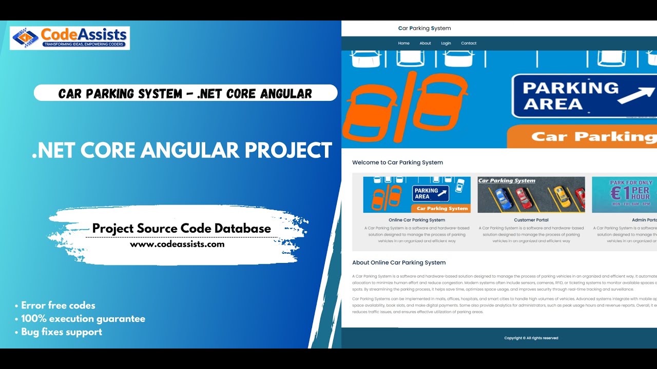 Car Parking System Full Stack Project .NET Core API with Angular & SQL ...
