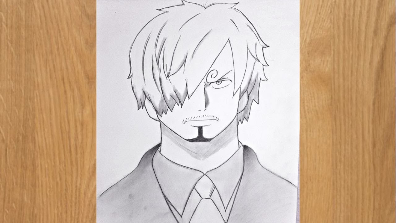 How to draw Sanji - [One Piece] step by step || How to draw anime ...