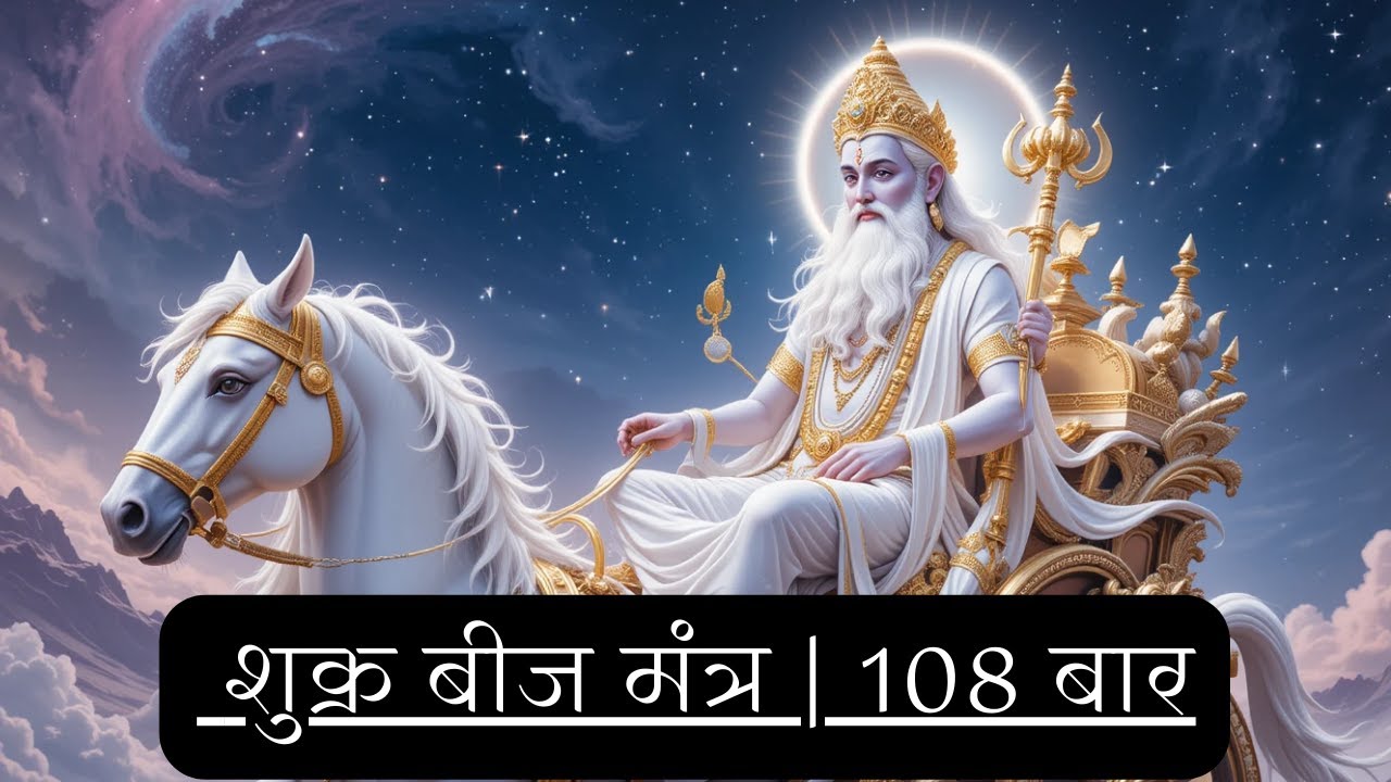 Shukra Beej Mantra | ॐ द्रां द्रीं द्रौं सः शुक्राय नमः | Shukra Mool Mantra | 108 Times Chant ...