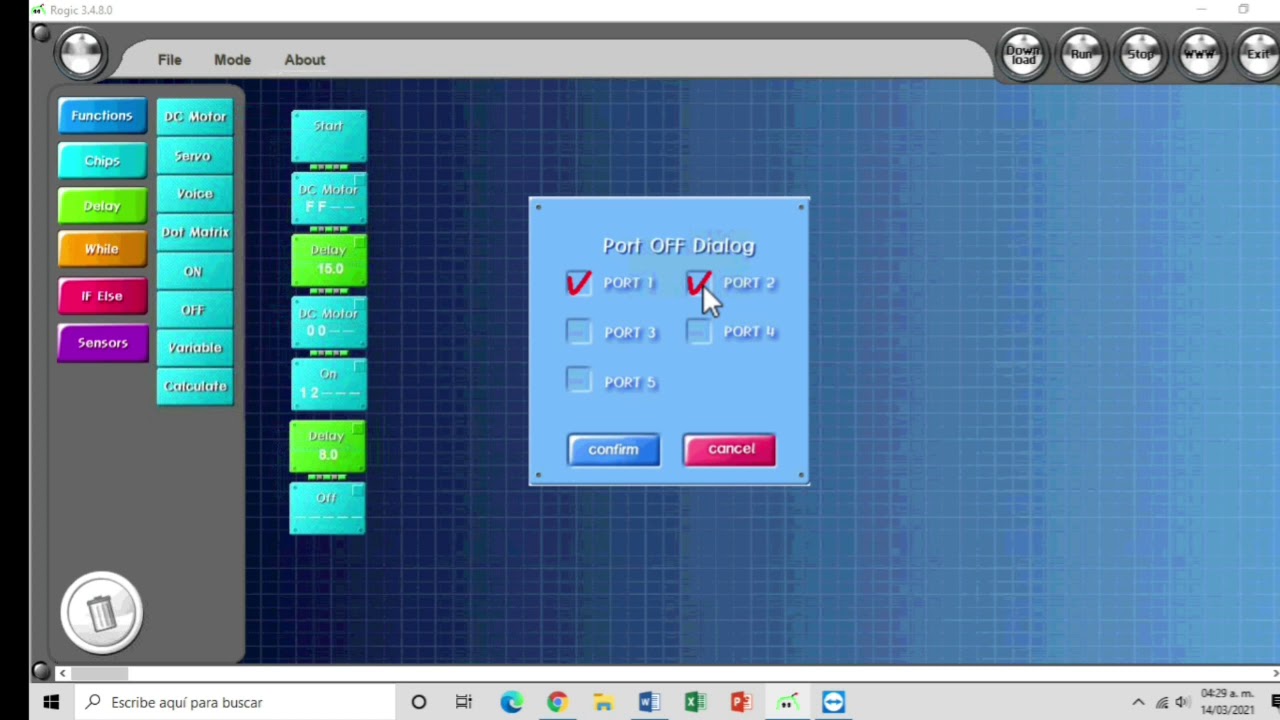 Programación de un robot en Rogic. Etapa 3 - YouTube