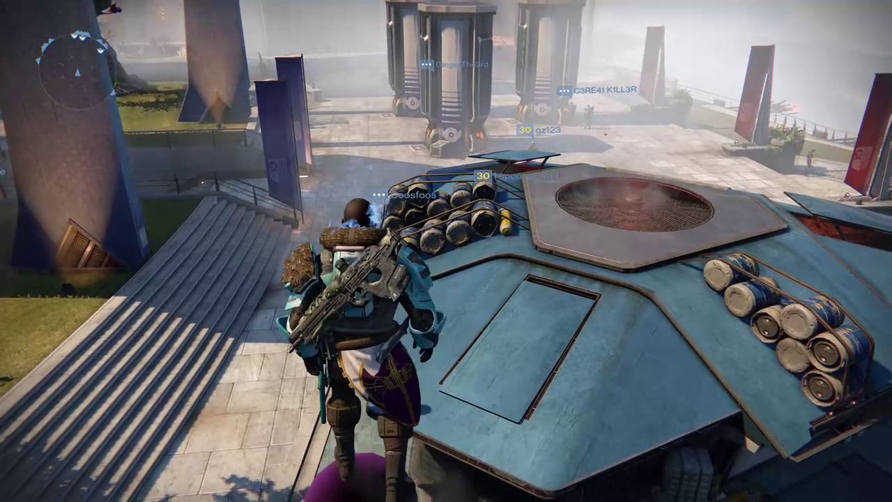 Destiny | Floating on the purple ball in the Tower - YouTube