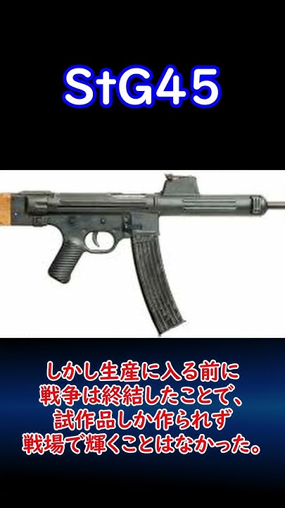 【実銃解説】 ドイツに残り続ける魂 StG45 30秒解説1 - YouTube