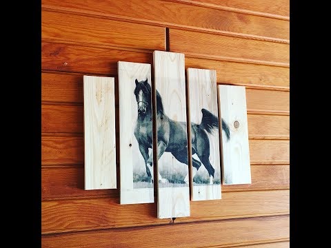 Paletler’den Parçalı 🐎 At Tablosu 🐎 Yapımı!!