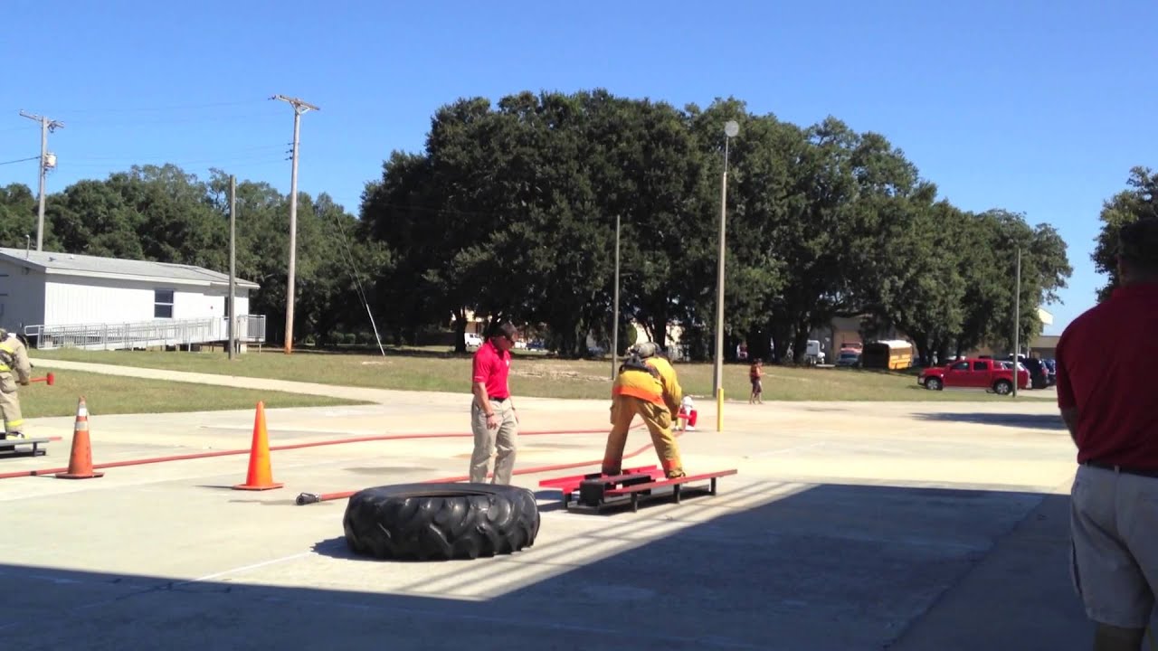 Ridge Fire Academy Family Day Fall 2014 Combat Challenge - YouTube
