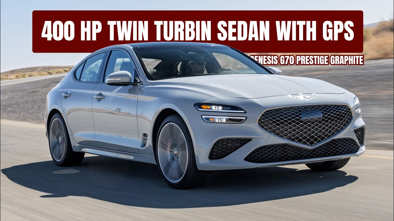 2026 Genesis G70 Prestige Graphite — ~300 hp Twin-Turbo, GPS-Linked ...
