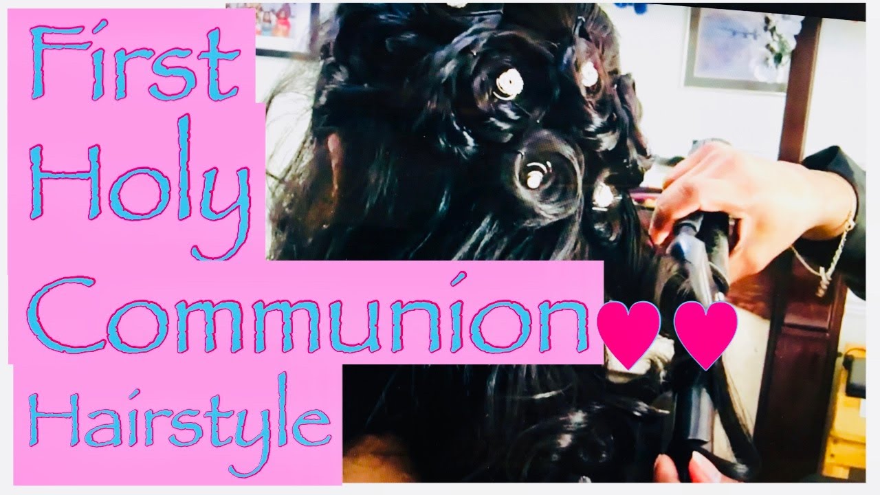 Holy communion hairstyle - YouTube