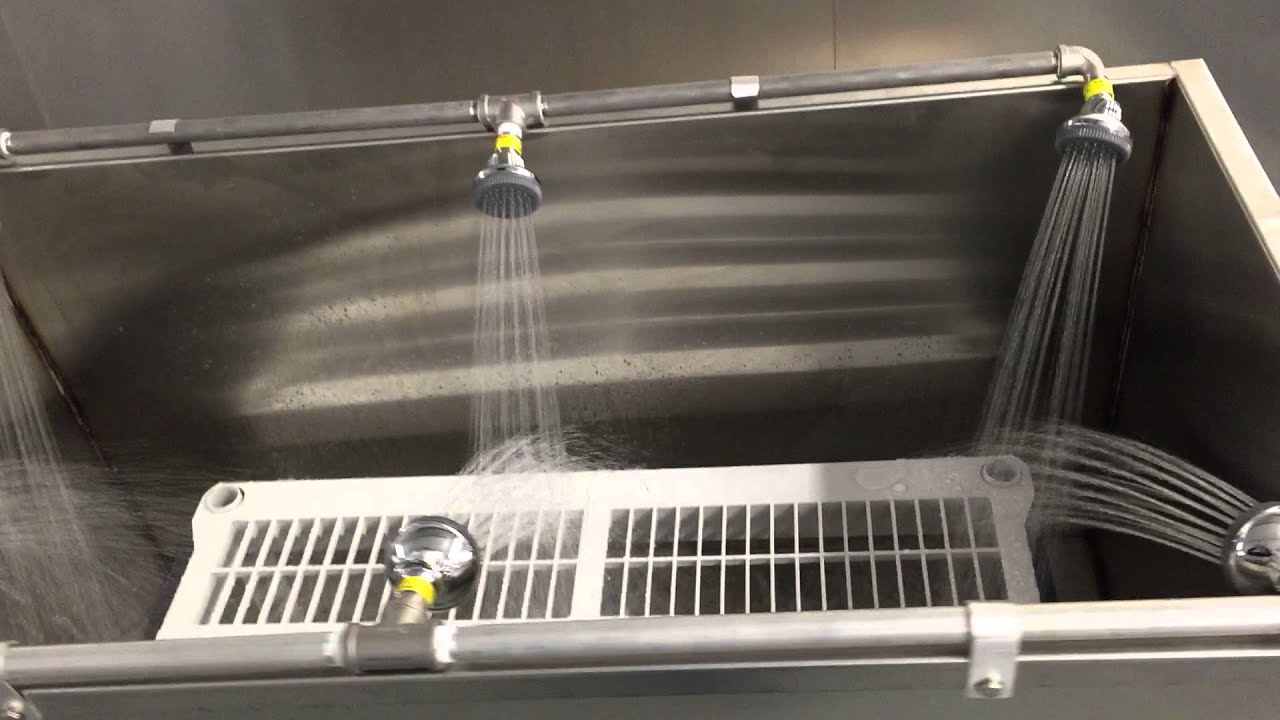 4FT Stainless Steel Hydrographics Rinse Station - YouTube