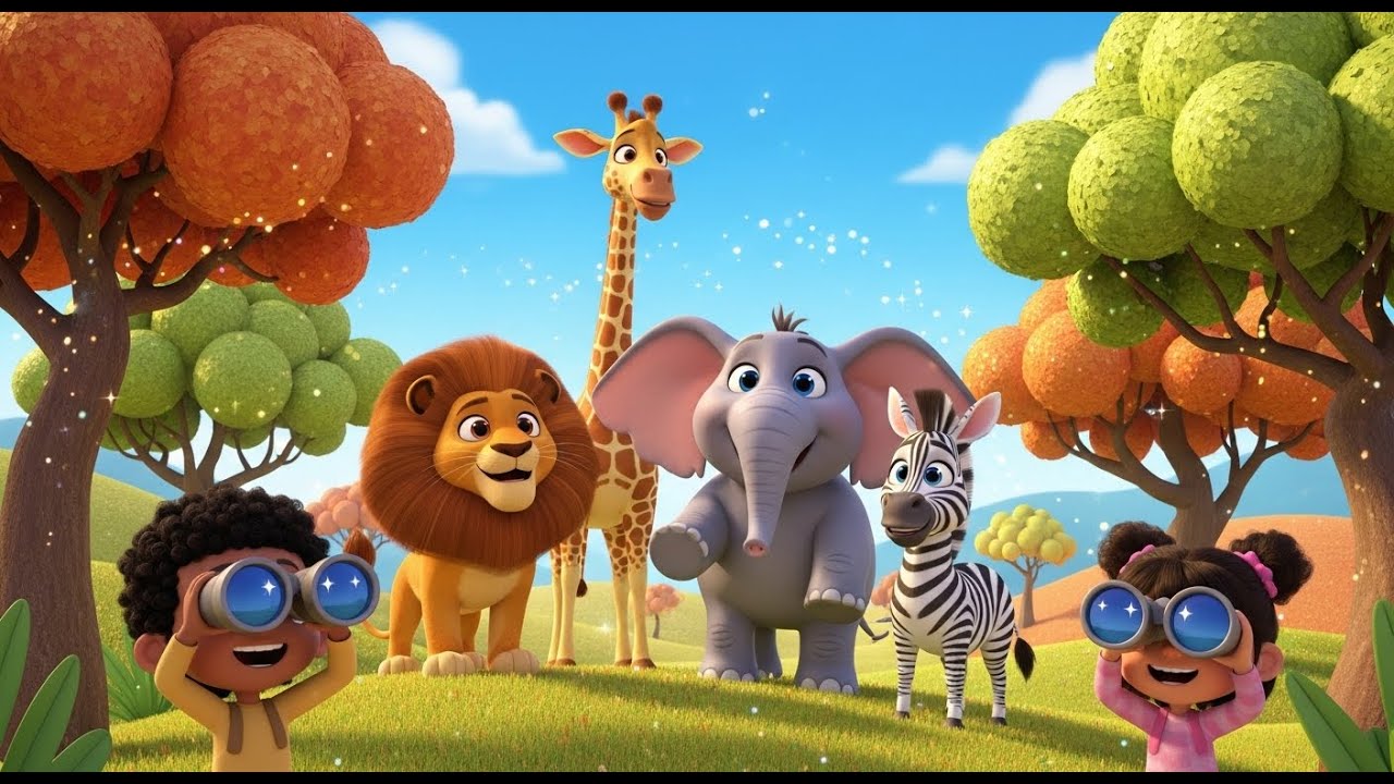 ABC Safari with Animal Friends | Nursery Rhyme Song for Kids - YouTube