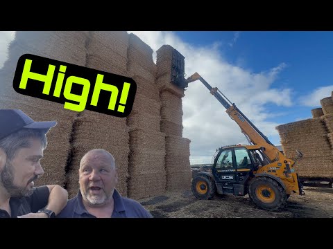 Big Micks Back! JCB Moving Bales and Soil! 