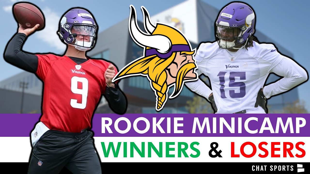 Minnesota Vikings Rookie Minicamp Winners & Losers Ft. J.J. McCarthy ...