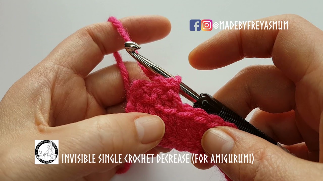 How to do Invisible Single Crochet Decreases (for beginners) - YouTube
