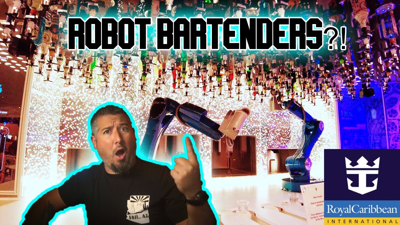 Robot Bartenders on Royal Caribbean Wonder of the Seas | Bionic Bar Review and Tutorial - YouTube