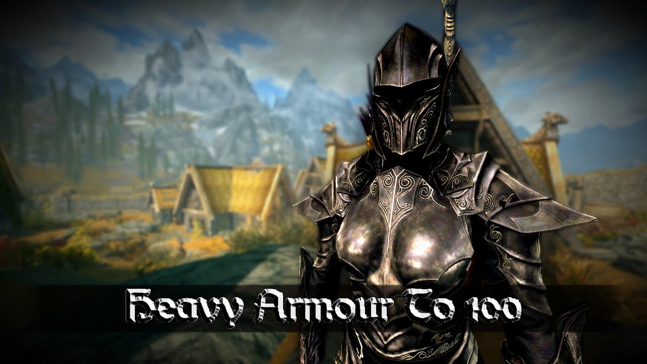 How i Got Heavy Armour to Level 100 in Skyrim 2024 - YouTube