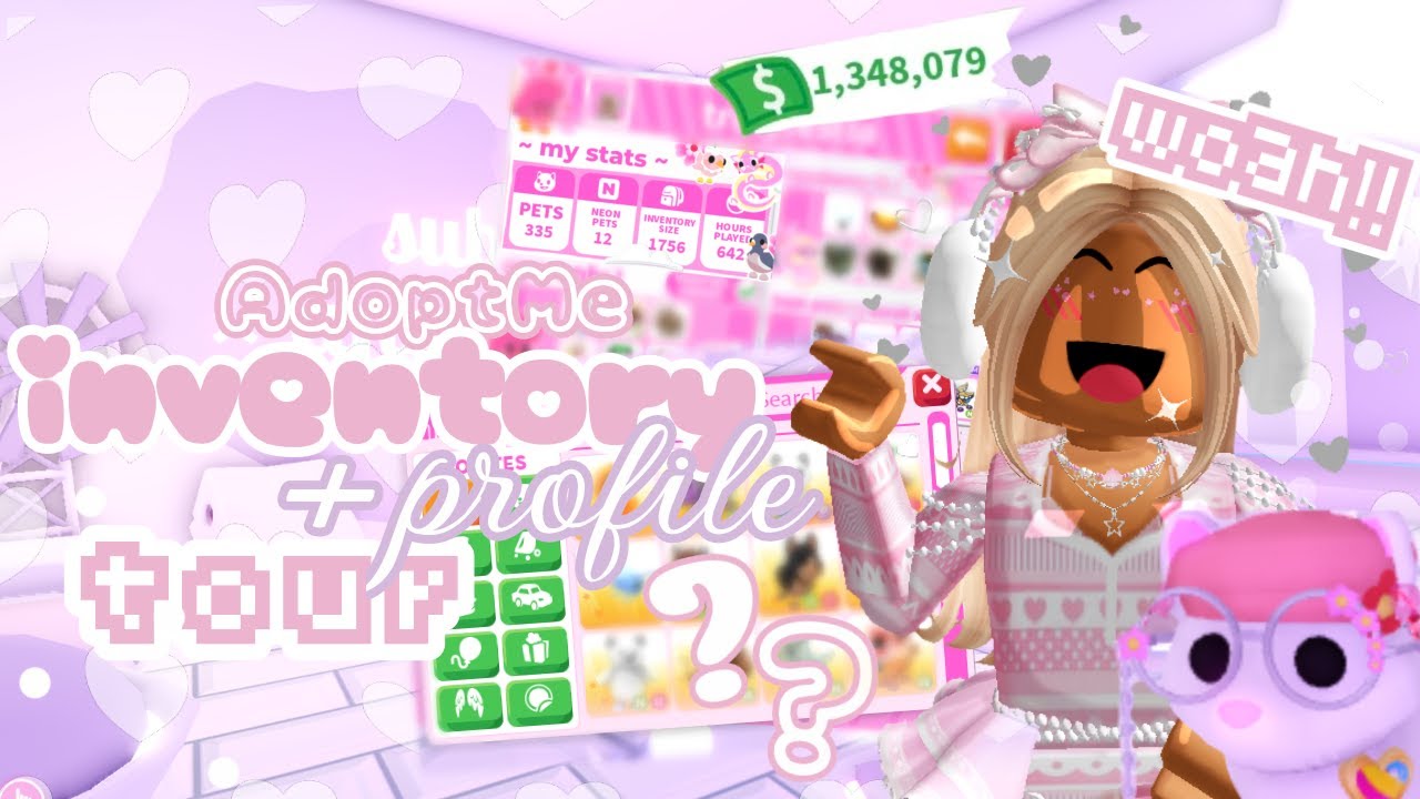 -'☁️ adoptme inventory + profile tour ☆° ︎ - YouTube