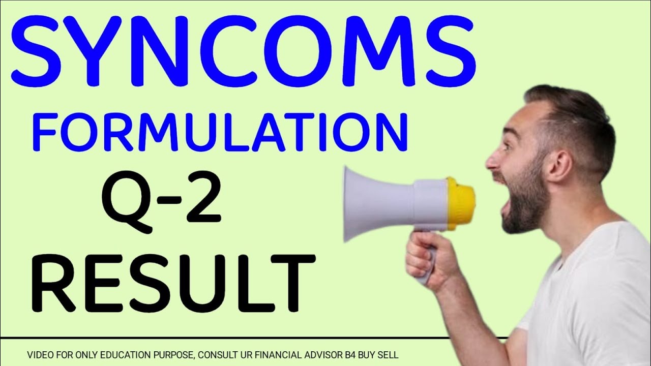 SYNCOM FORMULATIONS Q2 RESULT #syncomformulation #syncom # ...