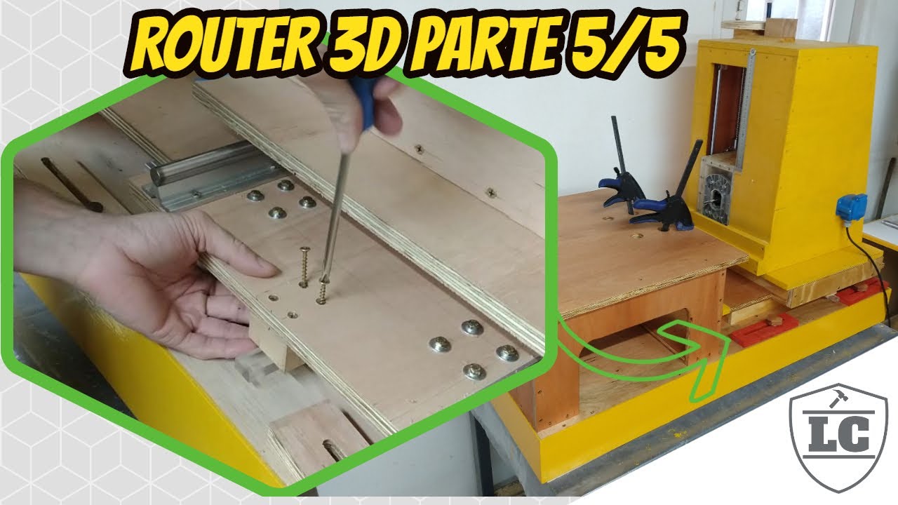 Topes, mesa de sujeción, manivela y toques finales (Router 3D - Parte 5 ...
