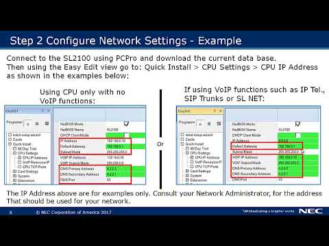 NEC SL2100 EmailNotificationVid - YouTube