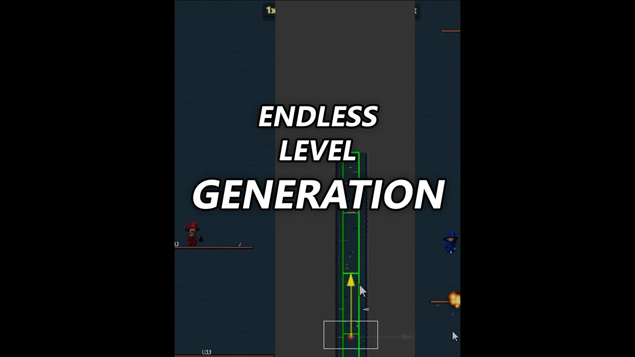Endless level generation for my game. - YouTube