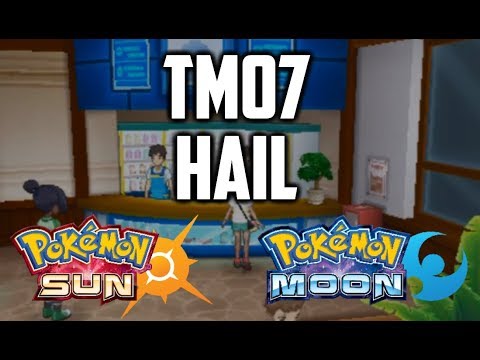 Where to Find TM07 Hail in Pokemon Sun and Moon - YouTube