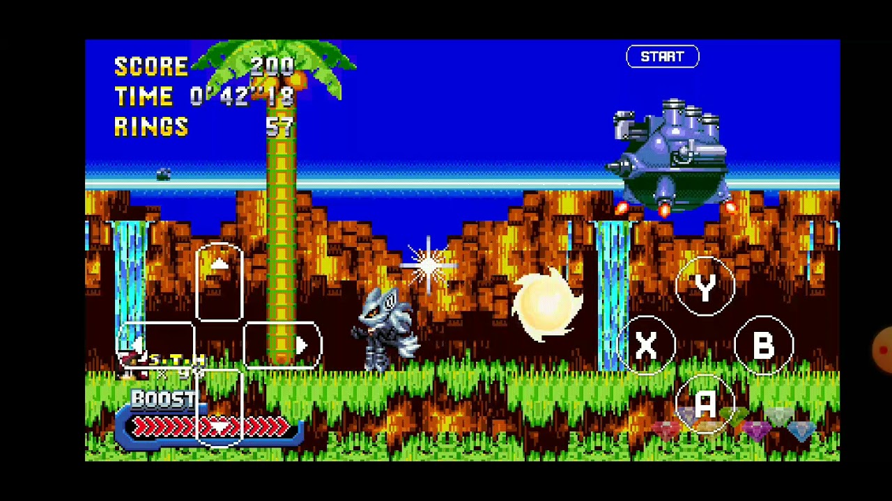 test mod: falling sprites, modern boost and modern shadow mania - YouTube