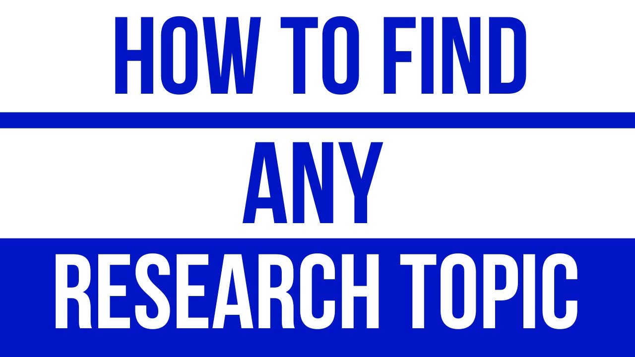 How to Find Any Research Topic ? l How to Find Research Proposal Topic ...