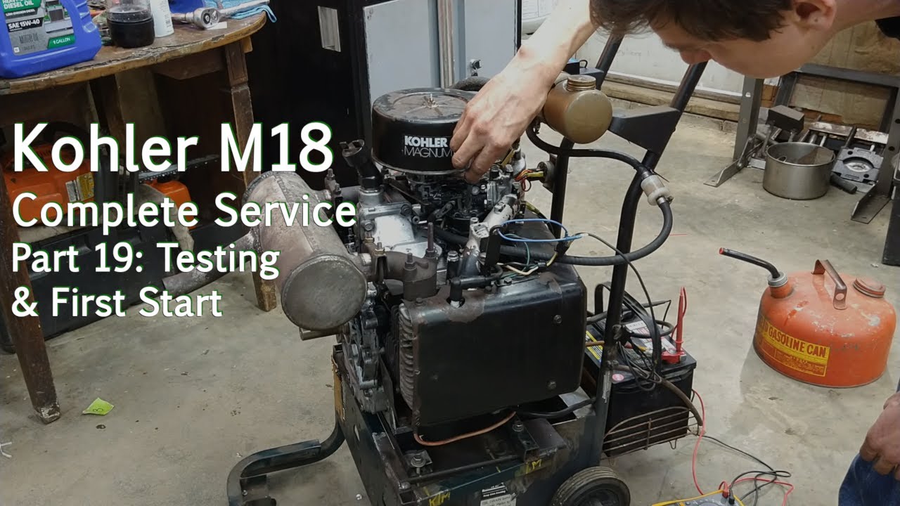 Kohler Magnum M18 Complete Svc, Part 19: Testing & First Start – Cub ...