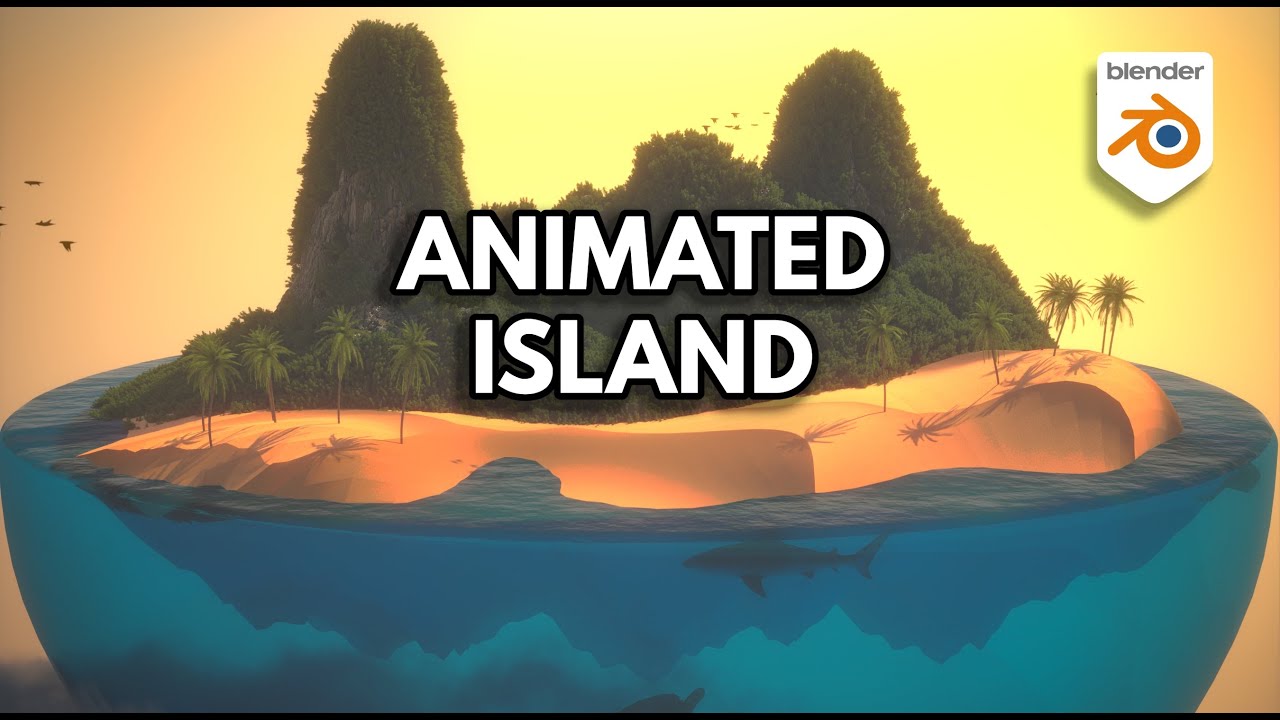 Animated Island Beach Free Download | Blender 3.4 - YouTube