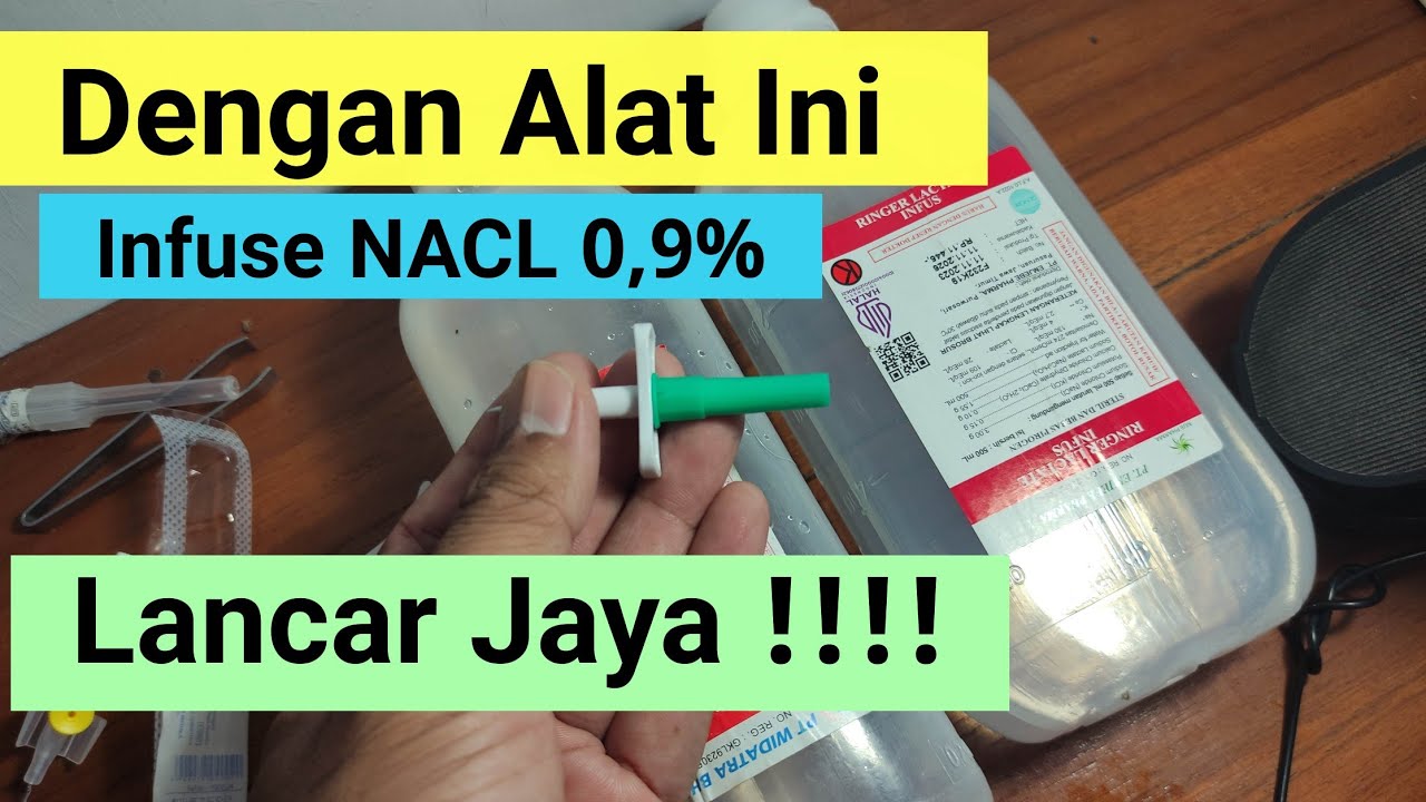 5 Cara Membuka Botol Infus NACL 0,9 % Untuk Cuci Luka - YouTube