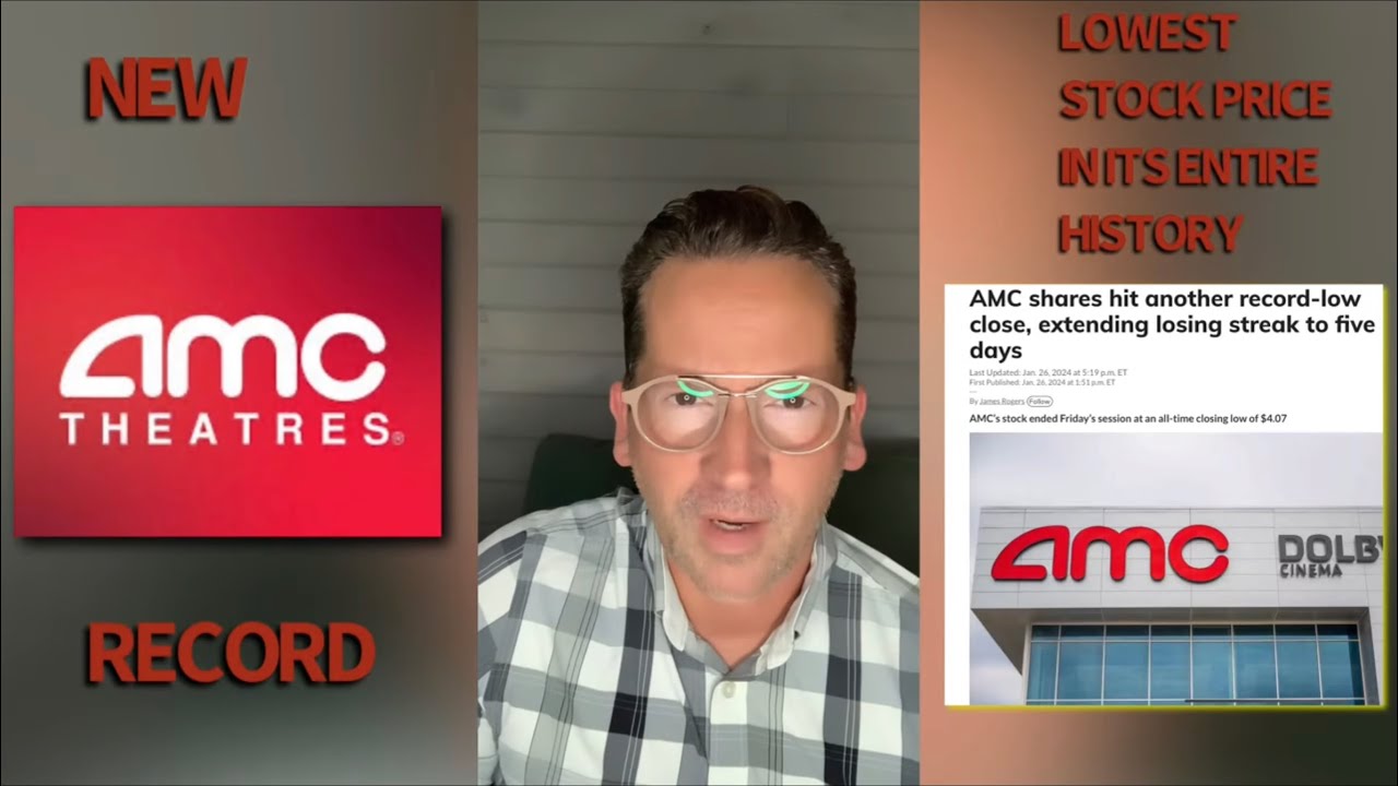 AMC‼️ STOCK NEW RECORD LOW TODAY 🚨WHATS NEXT… - YouTube