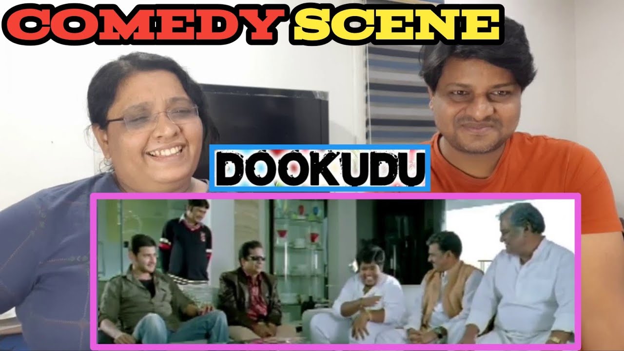 Dookudu COMEDY scene REACTION | Mahesh Babu, Brahmanandam, MS Narayana ...