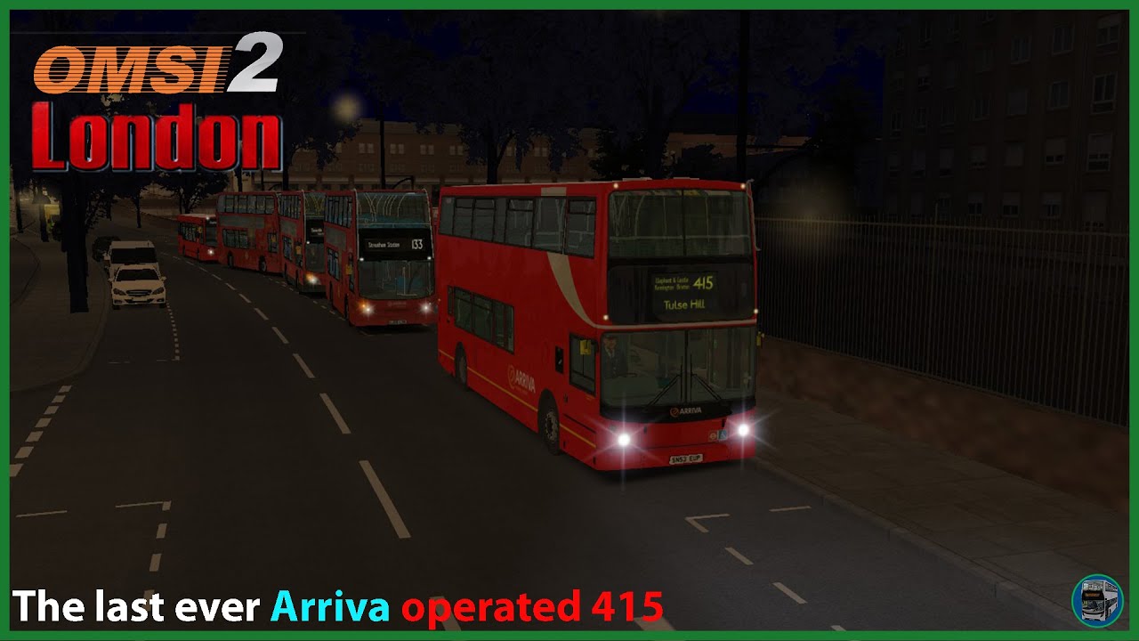 Omsi 2: London UK Map - Roleplay - The Last Arriva 415 Volvo B7TL ...