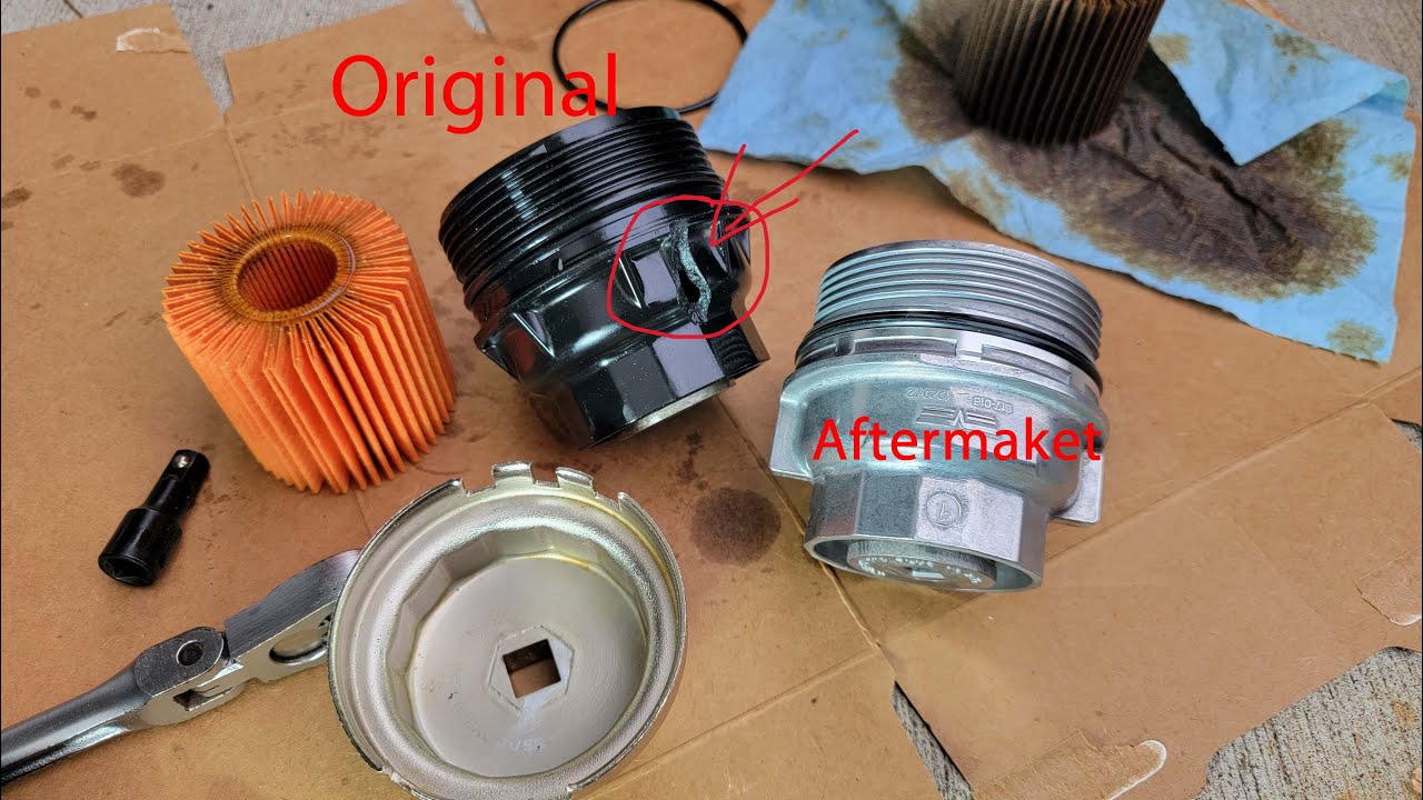 Toyota Make Very Bad Oil Filter Housing - YouTube