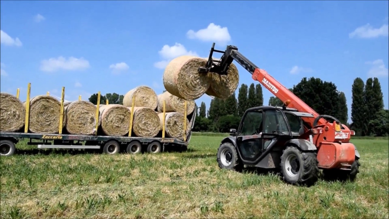 Raccolta e Sistemazione Rotoballe - YouTube