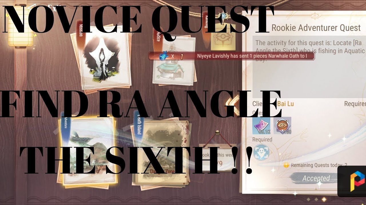 REVELATION INFINITE JOURNEY-NOVICE QUEST: FIND RA ANGLE THE SIXTH ...