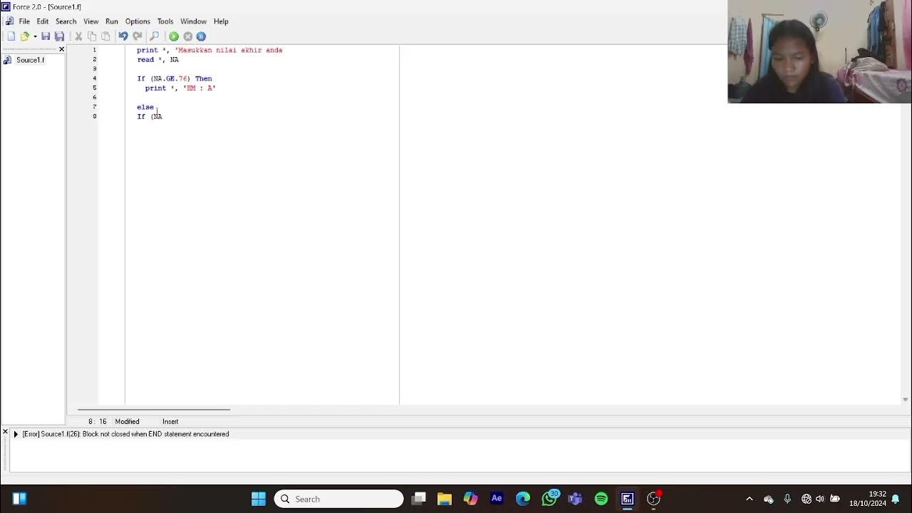 Membuat coding tentang nilai - YouTube