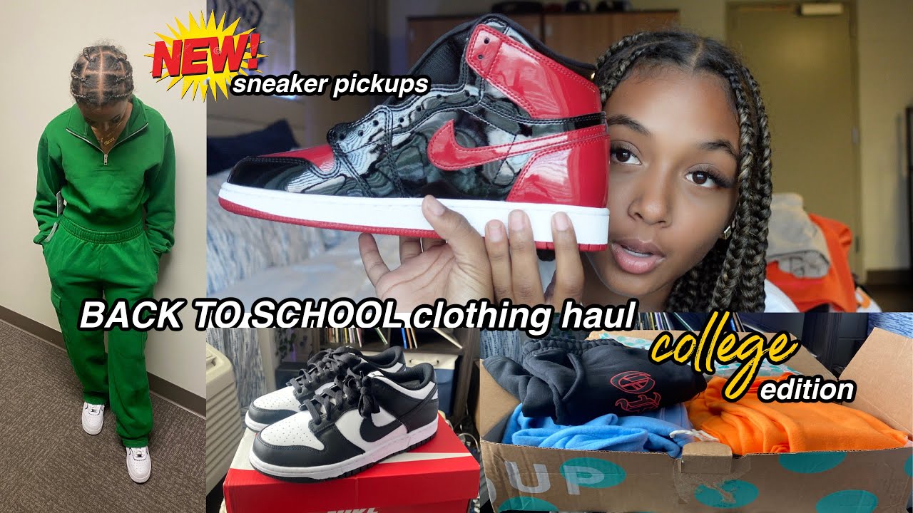 Back to School Clothing Haul 2021 | Sneaker Pickups | LexiVee - YouTube