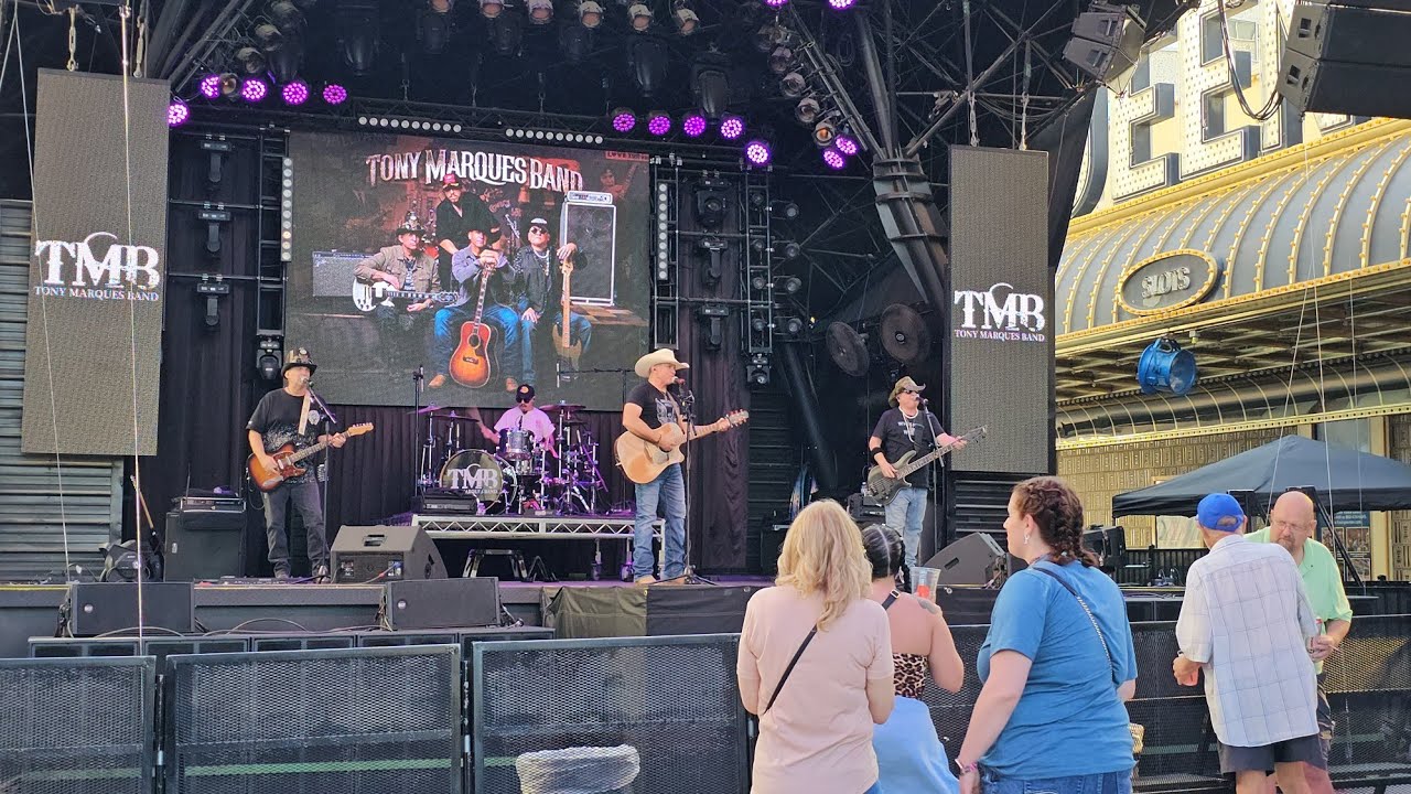 Tony Marques Band Playing at Fremont Street Experience in Las Vegas ...