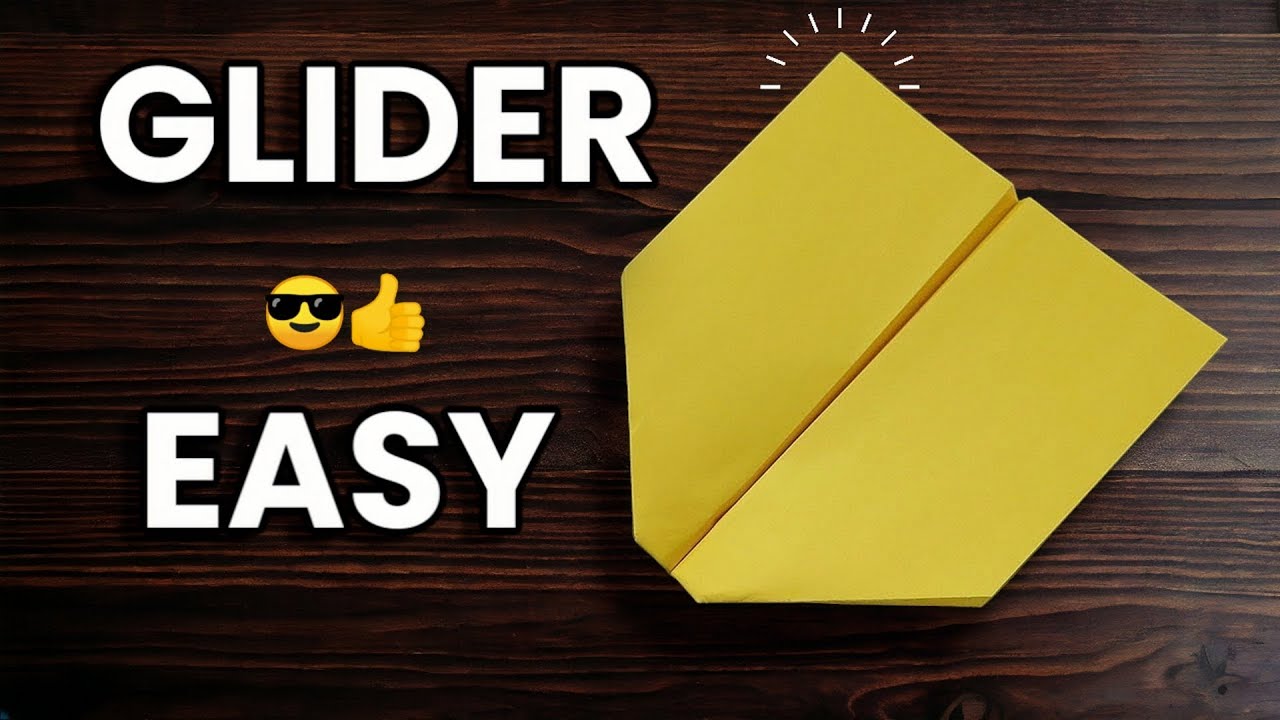 Easy Diy Paper Glider: Make A Flying Paper Airplane In Minutes! - YouTube
