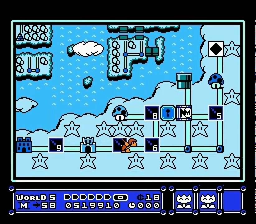 Blue Mario Bros 3: World 5 | NES Super Mario Bros. 3 Hack [TAS] - YouTube