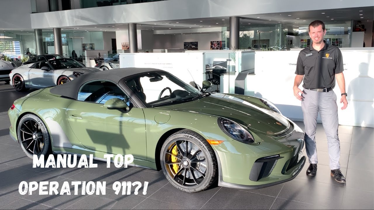 How To Operate The 2019 911 Speedster's Top 🚗 The Ultimate Sports Car ...