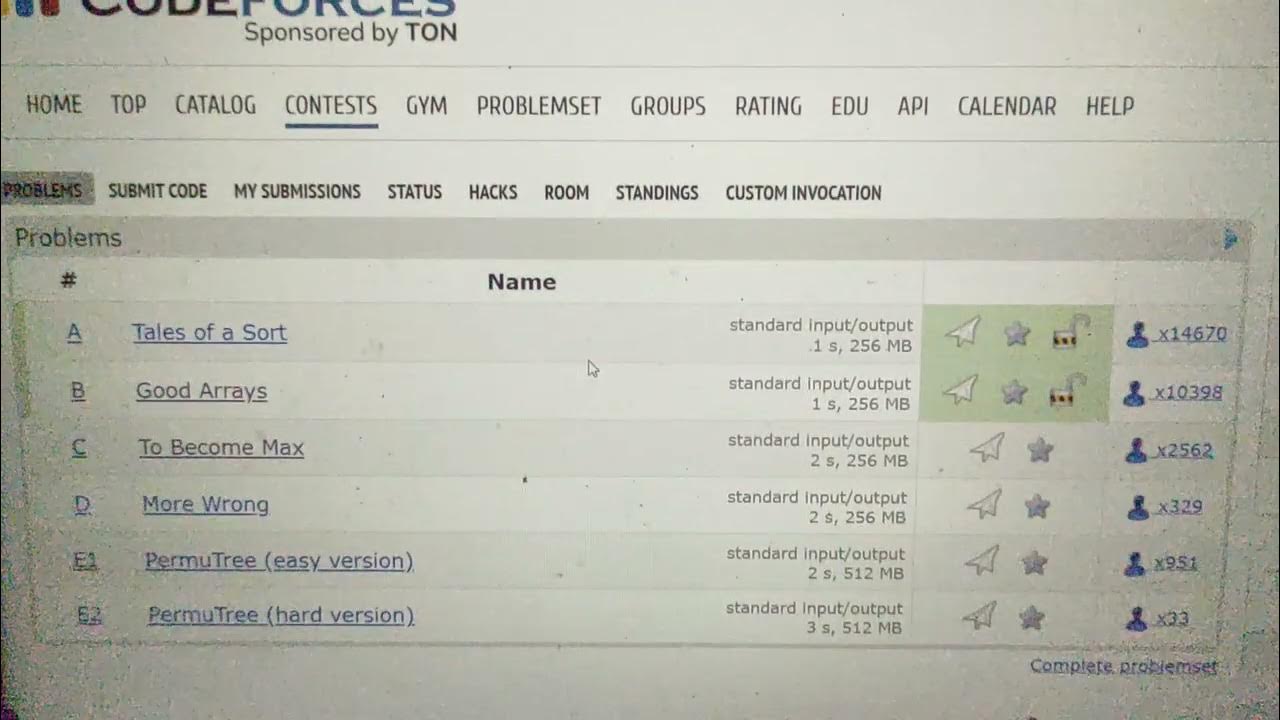 a.tales of a short and b. good Arrays questions codeforces solution done| ₹10 - YouTube