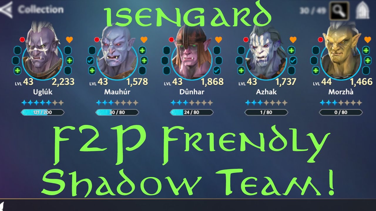 F2P Friendly Shadow Squad - Isengard Has Strength And Longevity In LOTR ...