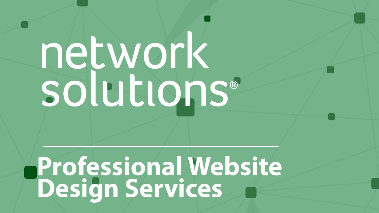Professional Website Design by Network Solutions - YouTube