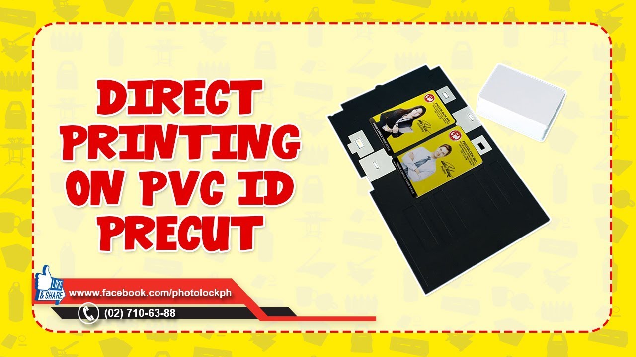 PVC ID Precut Direct Printing - YouTube