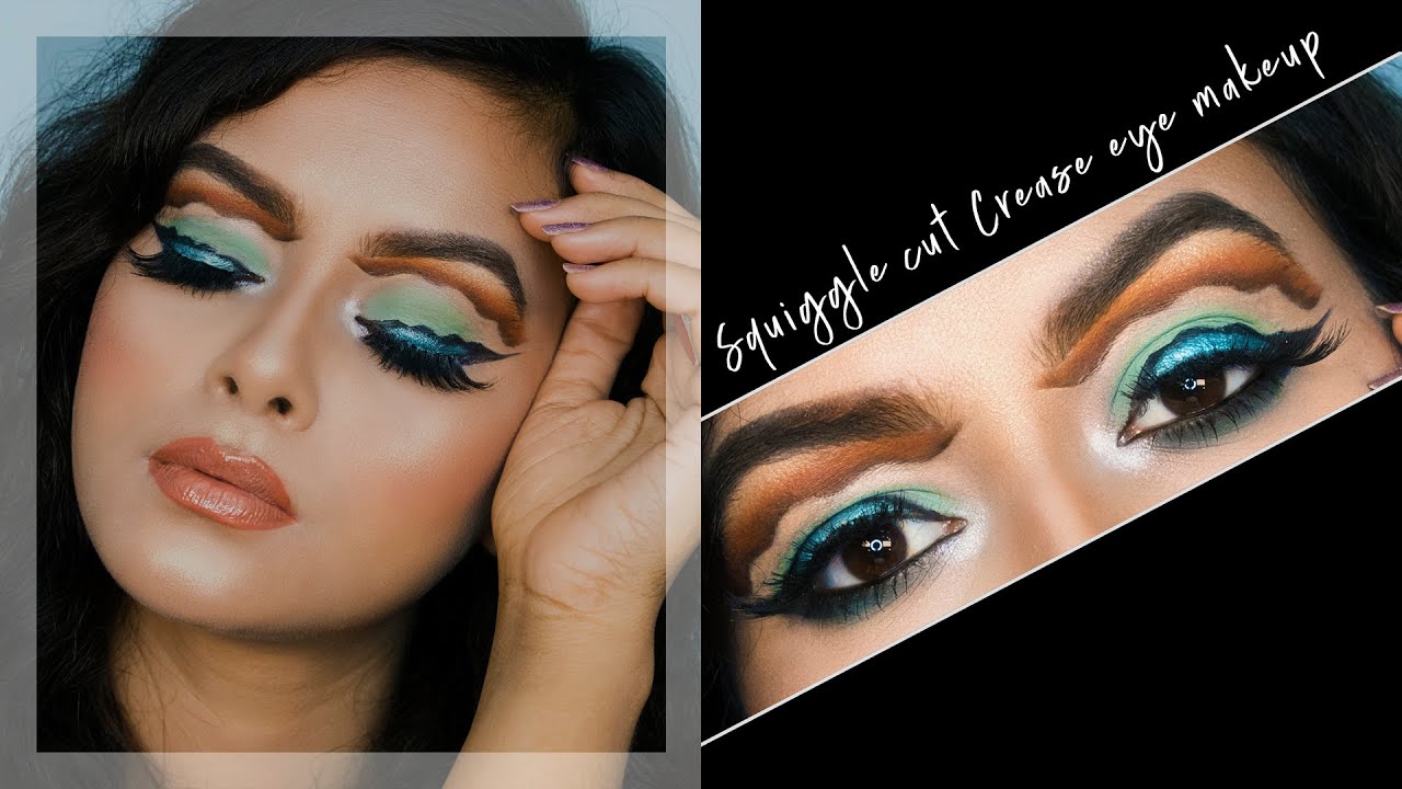 Squiggle Cut Crease || Latest Eye Makeup Tutorial - YouTube
