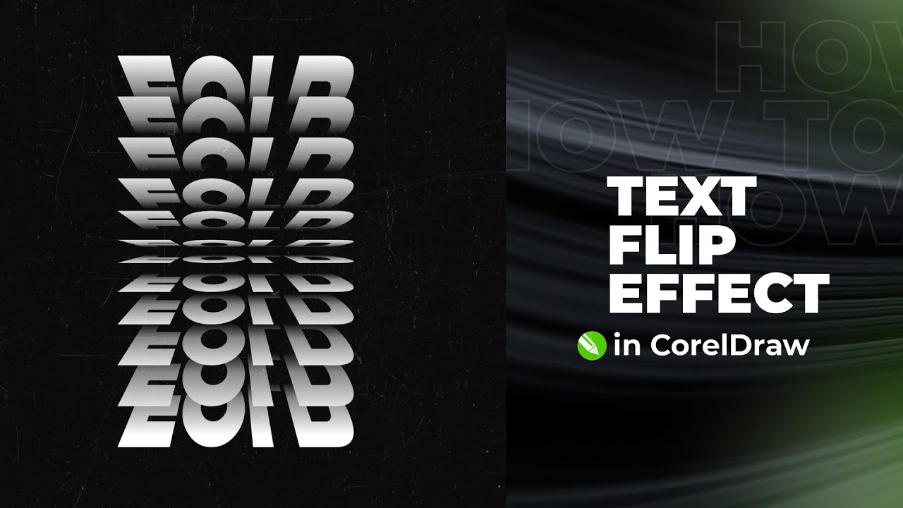 PAPER FLIP EFFECT IN CORELDRAW | Blending, Reflect & Gradient | Graphic ...