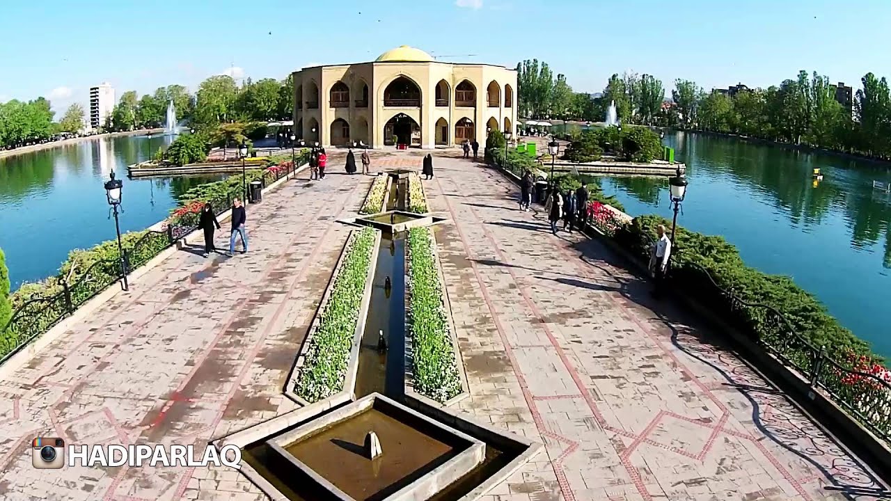 Aerial clip of Shahgoli Park in Tabriz,Iran - YouTube