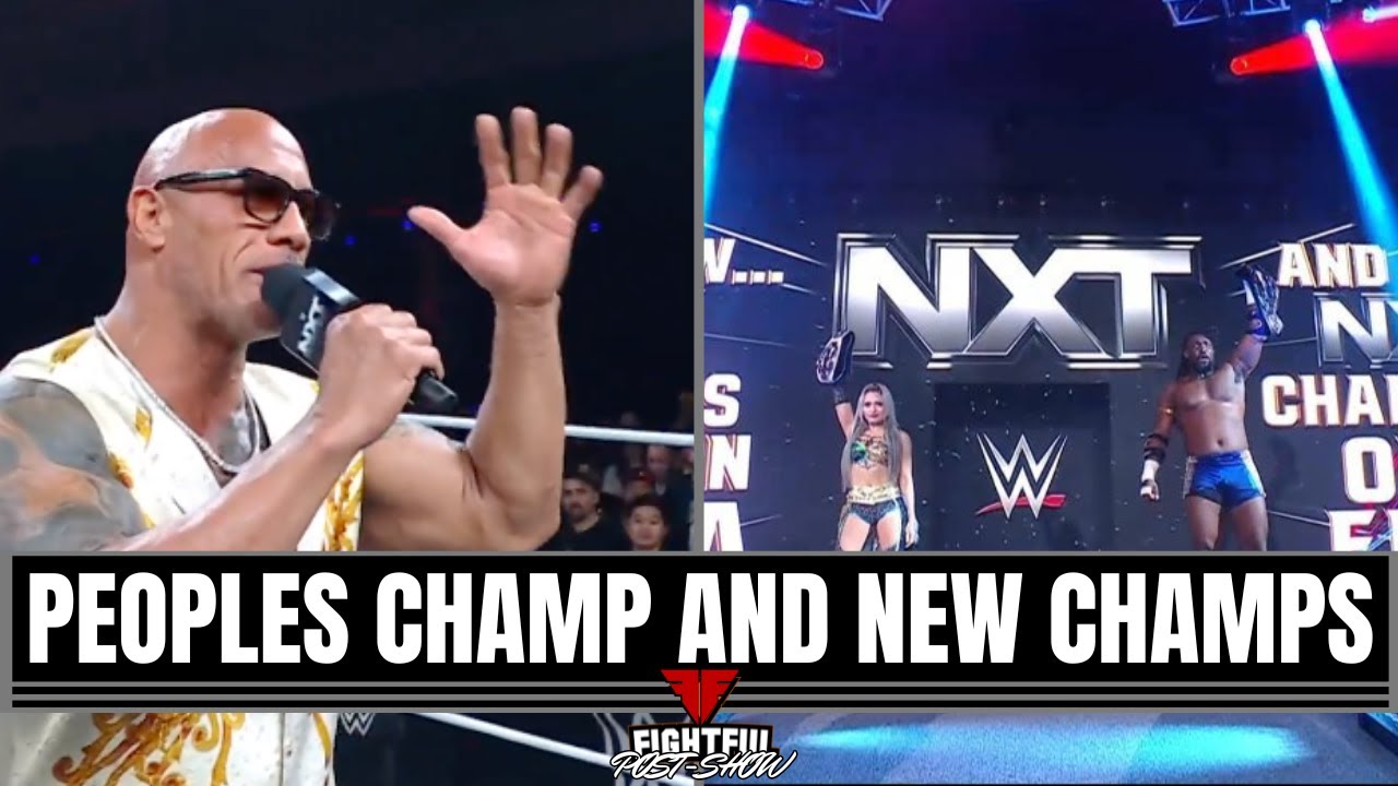 The Rock Appears; Giulia, Oba Femi Win Gold | WWE NXT New Year's Evil 1 ...