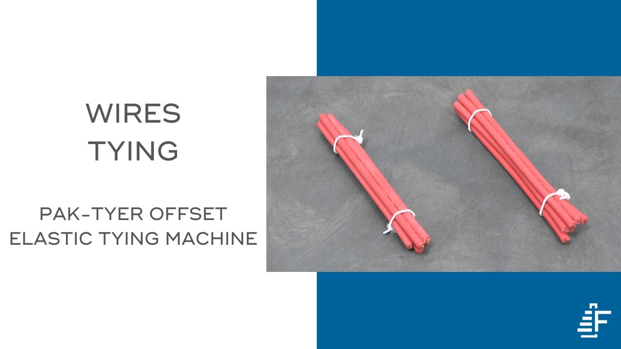 Tying Wires using Pak-Tyer 2000 Offset Machine - YouTube