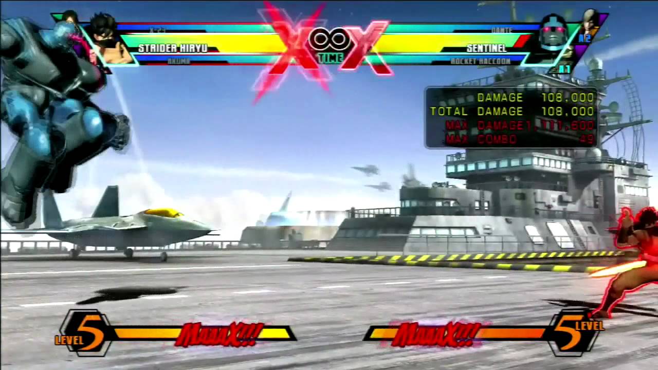 Ultimate MvC3: Strider X Combos and Loops - YouTube